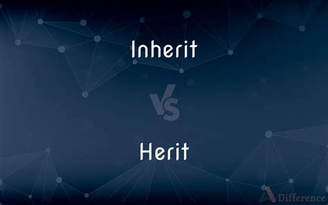 Inherit Vs Herit — Whats The Difference