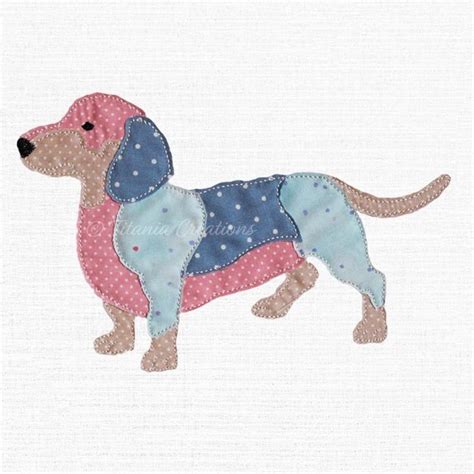 Dachshund Applique Pattern Free Patchwork Dachshund Quilt Design