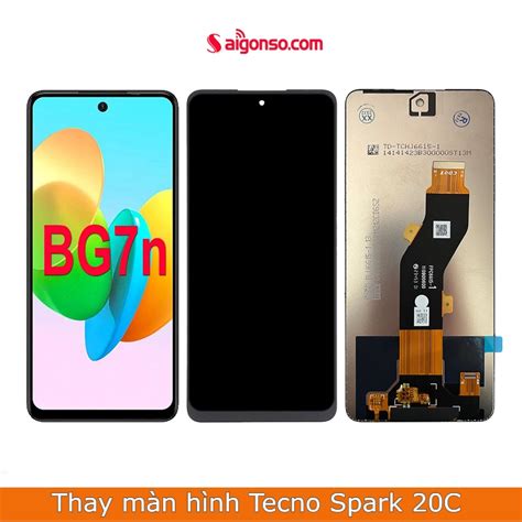 Thay màn hình Tecno Spark 20C giá bao nhiêu tiền