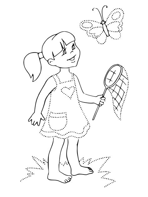 Девочка шаблон распечатать