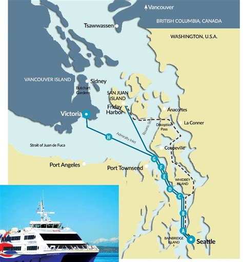 Victoria Clipper Route Map Orcas Island Travel Info Wildlife