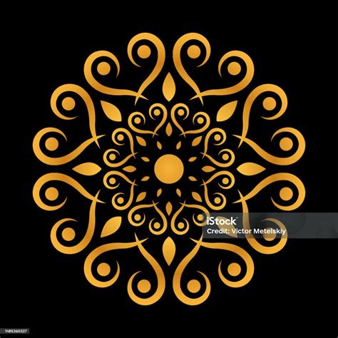 빈티지 라운드 장식 디자인 꽃무늬 요소가 있는 원형 추상 패턴 만다라 고전적인 복고풍 스타일의 원형 장식 요소 결혼식 아라베스크 동양 장식 벡터 그림입니다 0명에 대한 스톡