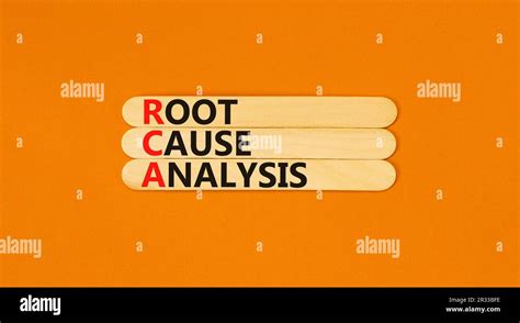 Rca Root Cause Analysis Symbol Concept Words Rca Root Cause Analysis On Wooden Sticks