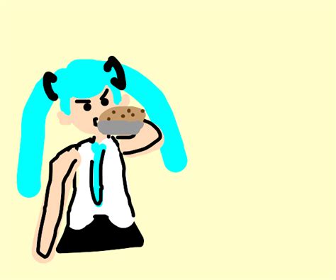 Hatsune Miku Eats Pie Drawception