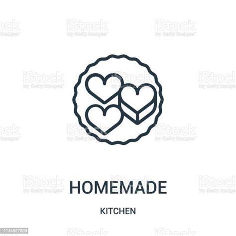 부엌 컬렉션에서 만든 아이콘 벡터입니다 얇은 라인 만든 개요 아이콘 벡터 일러스트 레이 션 디자인에 대한 스톡 벡터 아트 및 기타 이미지 Istock