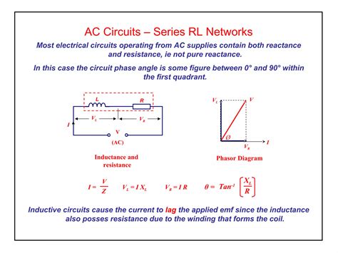Elect Principles 2 Ac Circuits Rl Ppt Physics Science