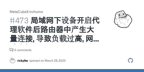 局域网下设备开启代理软件后路由器中产生大量连接 导致负载过高 网络响应慢 · Issue 473 · Metacubexmihomo