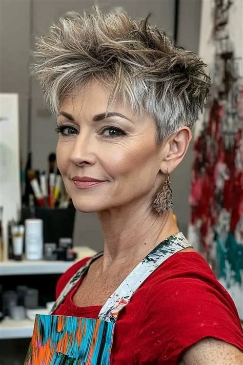 20 Undercut Edgy Choppy Pixie Cuts For Women Over 50 Belle Beauty Hacks