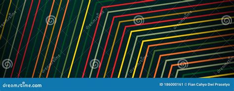 Banner Wave Lines Pattern An Abstract Stripe Background Vector Stock Vector Illustration Of