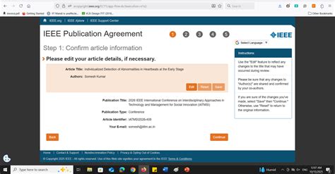 Instructions For Ieee E Copyright Submission Ieee International