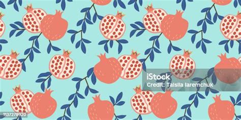 양식에 일치 시키는 석류와 열 대 패턴입니다 벡터 원활한 텍스처입니다 0명에 대한 스톡 벡터 아트 및 기타 이미지 0명 건강한 생활방식 과일 Istock