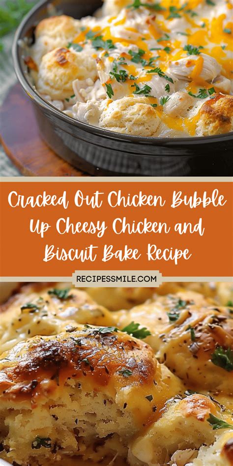 Cracked Out Chicken Bubble Up Cheesy Chicken And Biscuit Bake All