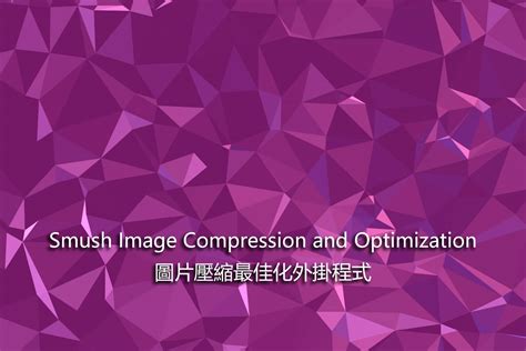 Wordpress Plugin Smush Image Compression And Optimization 圖片壓縮最佳化外掛程式 麥克斯與沃普雷司