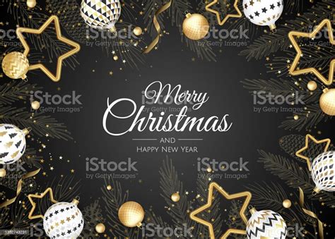 메리 크리스마스와 새해 복 많은 새해 현실적인 3d 개체 파란색과 금공과 Xmas 축제 배경 2022년에 대한 스톡 벡터 아트 및 기타 이미지 Istock