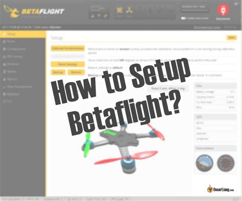 How To Setup Betaflight Firmware Oscar Liang
