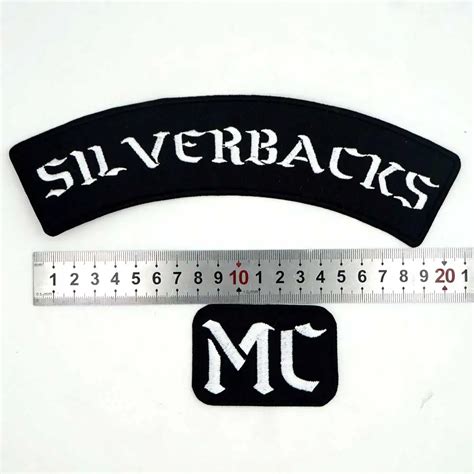 Силвербекс кочевников 1 Полный комплект с вышивкой в стиле «панк для байкеров одежда наклейки