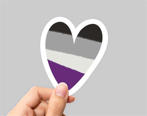 Asexuality Sticker Asexual Sticker Pride Flag Sticker Rainbow