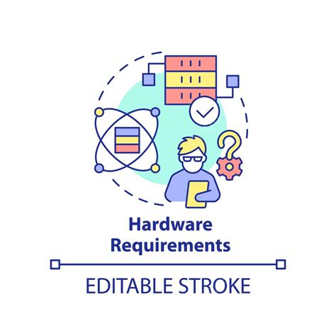 Hardware Requirements Concept Icon Outline Computer Symbol Vector Outline Computer Symbol Png