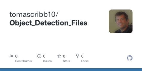 Github Tomascribb10objectdetectionfiles
