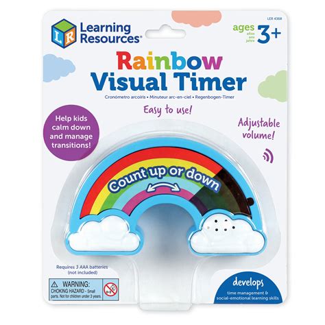 Rainbow Visual 15 Min Countdown Timer Transition Timer Adhd Autism