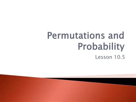PPT Permutations And Probability PowerPoint Presentation Free Download ID 4506695