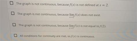 Solved The Graph Of Fx Is Given Below Determine If The