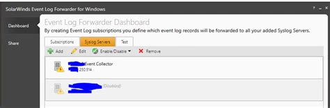 Did I Misconfigure Solarwinds Event Log Forwarder Thwack
