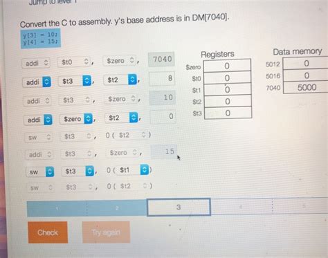 Solved Jump To Level Convert The C To Assembly Y S Base Chegg