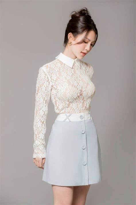 Lexie A Line Button Polycotton Mini Skirt Mean Blvd Cotton Lace Tops Mini Skirts Ankle