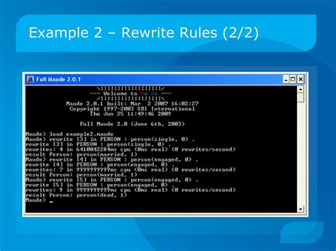 Ppt Term Rewriting Using Maude Powerpoint Presentation Free Download Id4521573