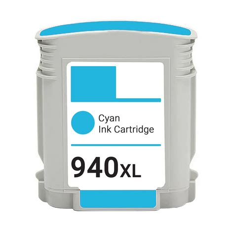 Hp 940xl Cyan High Capacity Ink Cartridge C4907a Remanufactured
