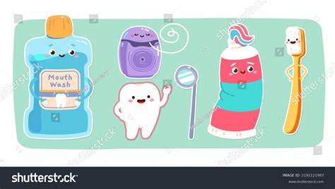 Toothbrush And Toothpaste And Floss
