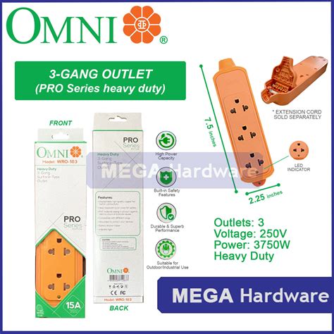 OMNI PRO Series Heavy Duty Surface Type Extension Outlet Outdoor