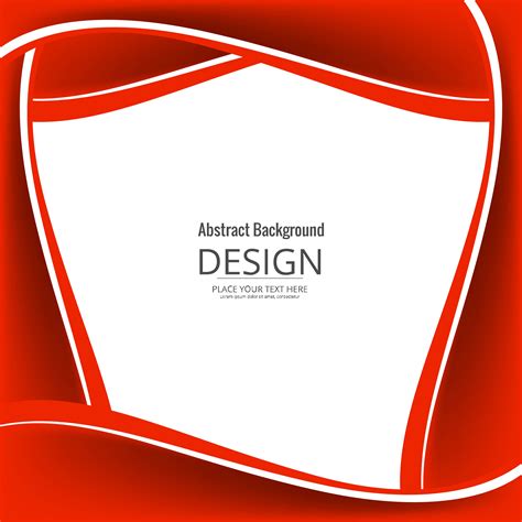 Abstract Shiny Red Stylish Wave Background 257323 Vector Art At Vecteezy