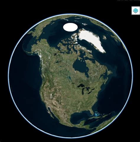 Ol Cesium Globe Polar Regions Are Two Blank Circles How To Cover Them