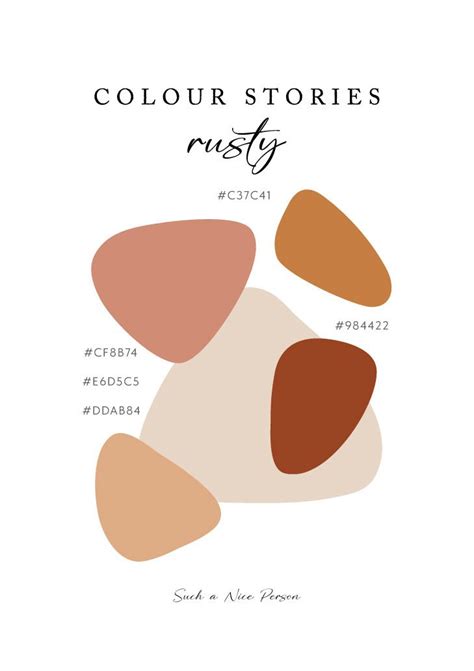 Rusty Colour Palette For Branding And Web Design