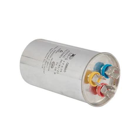 Aluminum Round Cylinder Capacitor Ac Motor Cbb65 Capacitor For Motor