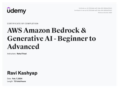 Ravi Kashyap On Linkedin Udemy Course Completion Certificate