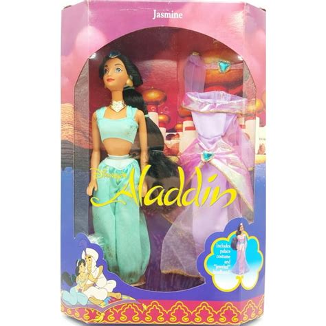 Disneys Aladdin Jasmine Doll With Palace Costume 1992 Mattel 2557