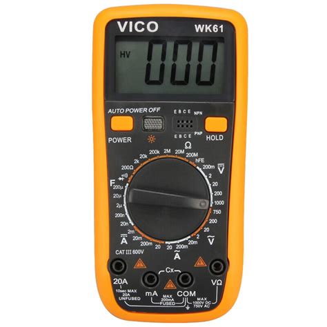 威克（vico）wk61 数字万用表 自动量程万用表 经济实用型 万用表 融创集采商城