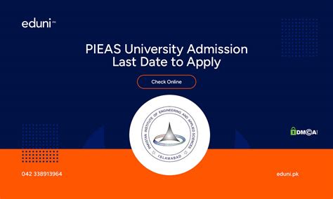Pieas University Admission 2025 Last Date To Apply