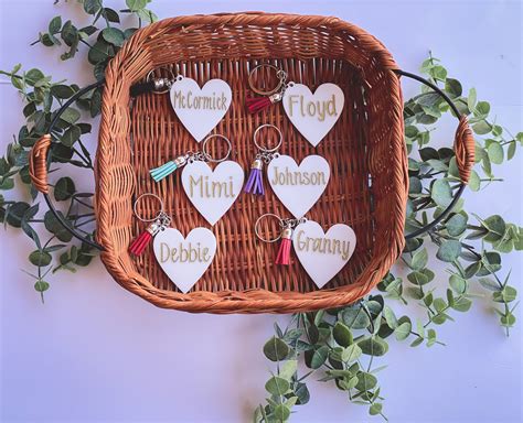 Acrylic Heart Keychain Itty Bitty Peach Acrylic Heart Keychain Itty Bitty Peach