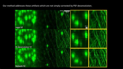 Deep Learning Enables Reference Free Isotropic Super Resolution For Volumetric Fluorescence