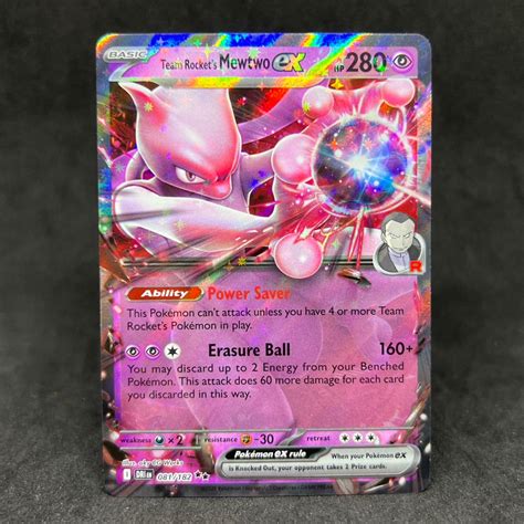Pokemon Tcg Team Rockets Mewtwo Ex Double Rare 081182 2025 Scarlet