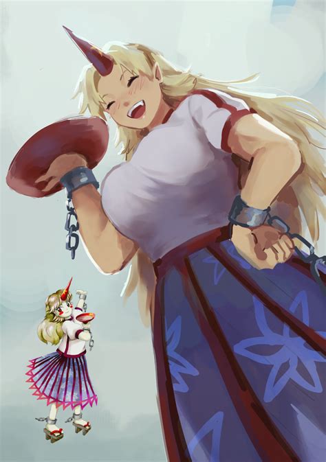 Hoshiguma Yuugi Touhou Drawn By Himuhino And Zun Artist Danbooru