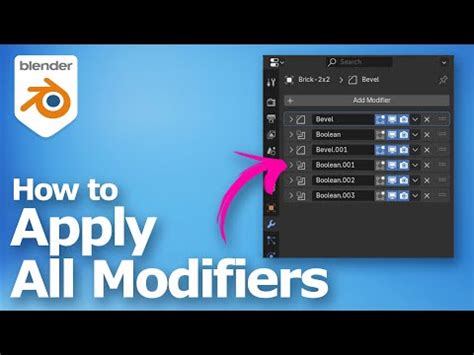 How To Apply All Modifiers At Once In Blender