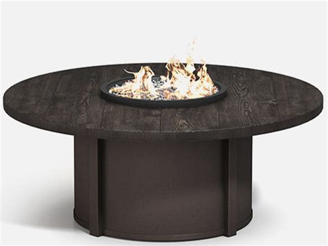 Homecrest Timber Faux Wood Aluminum Round Fire Pit Table Top Hc54rtmfptt