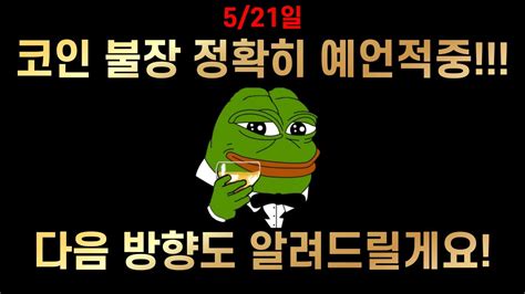 비트코인 이더리움 알트코인 불장 정확히 예언 적중 다음 방향도 알려드릴게요 Youtube