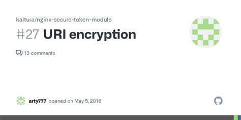 Uri Encryption · Issue 27 · Kalturanginx Secure Token Module · Github