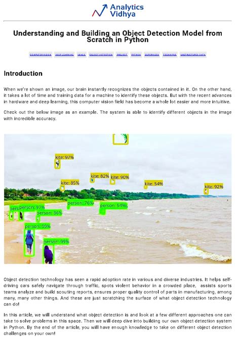 Understanding Building Object Detection Model Python Understanding And Building An Object